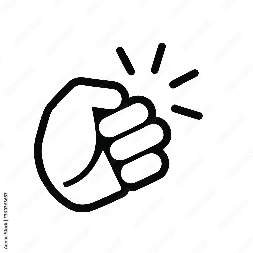 Hand knocking on door icon. Vector illustration. EPS 10. Stock Vector ...