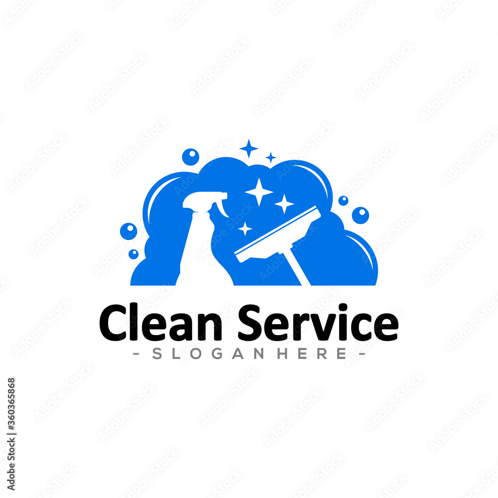 Cleaning Service Logo Vector. Creative Cleaning Logo Template Design ...