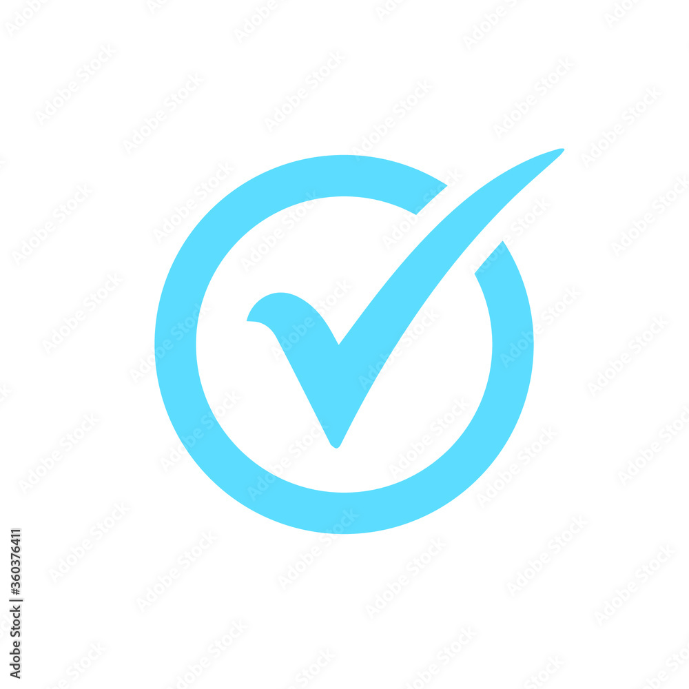 Vetor de Check mark vector icon. Checkmark right symbol tick sign. Ok ...