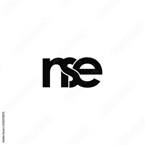 nse letter original monogram logo design Stock Vector | Adobe Stock
