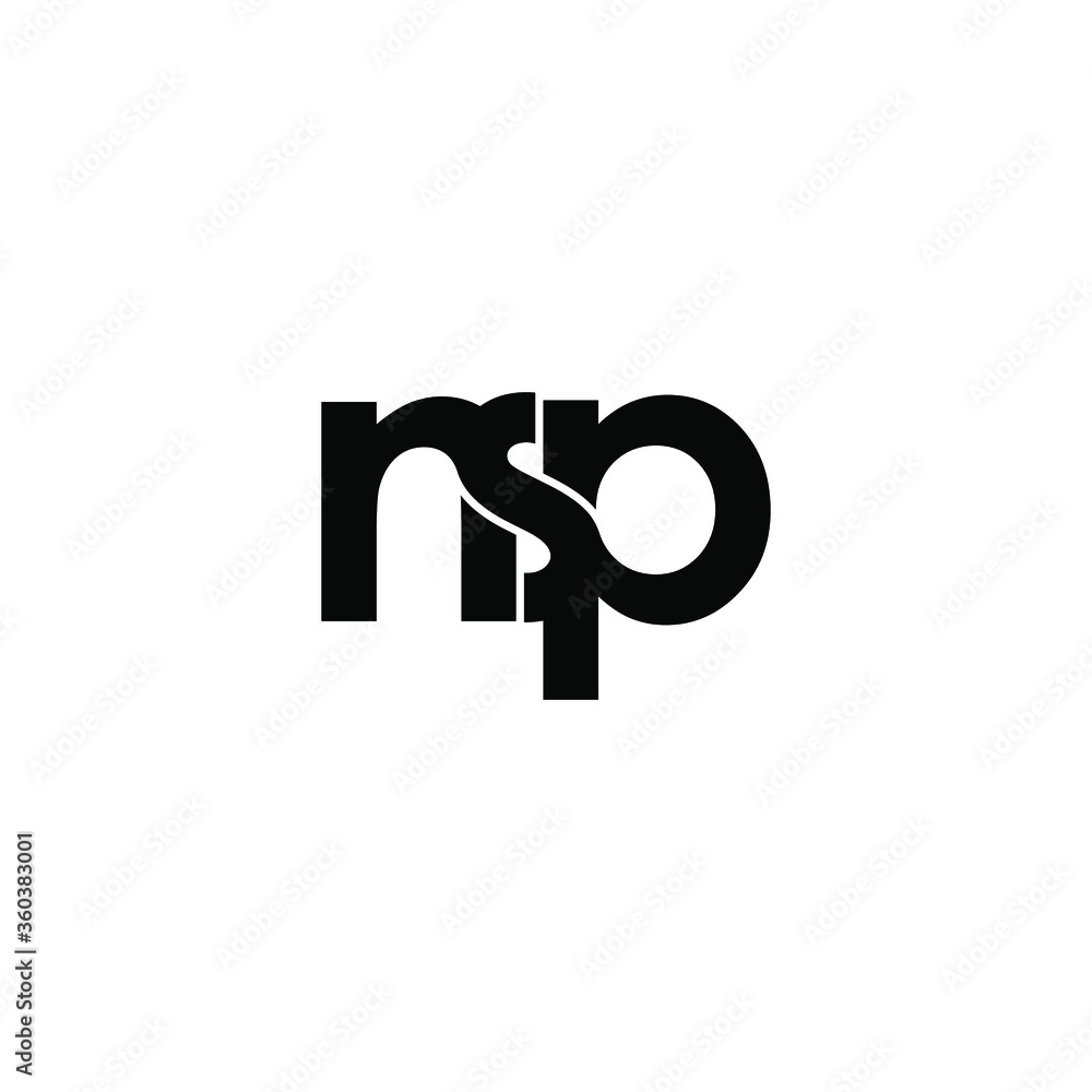 nsp letter original monogram logo design Stock Vector | Adobe Stock