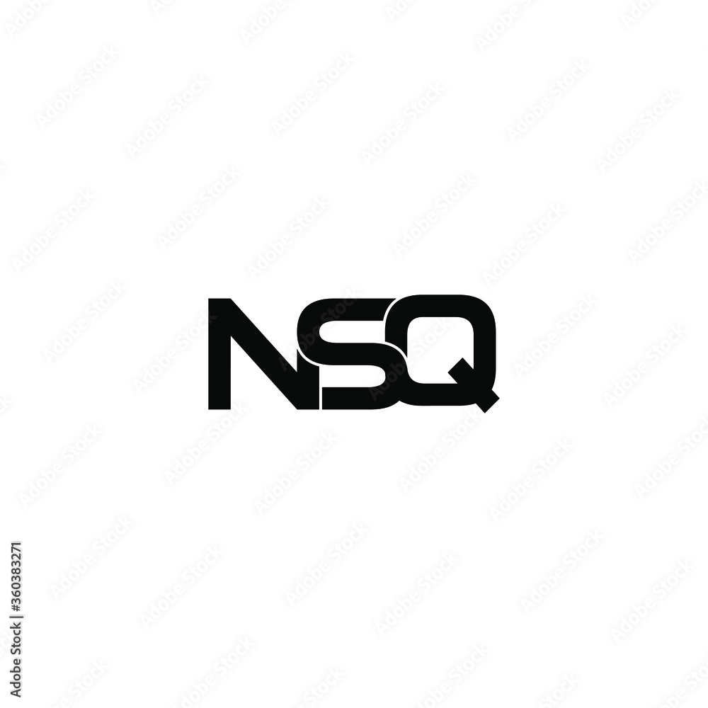 nsq letter original monogram logo design Stock Vector | Adobe Stock