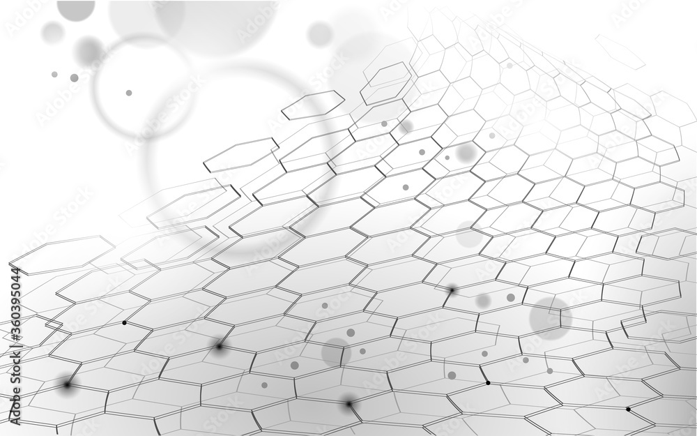 3D nanotechnololy graphene texture cyberspace. Nano fiber chemical ...