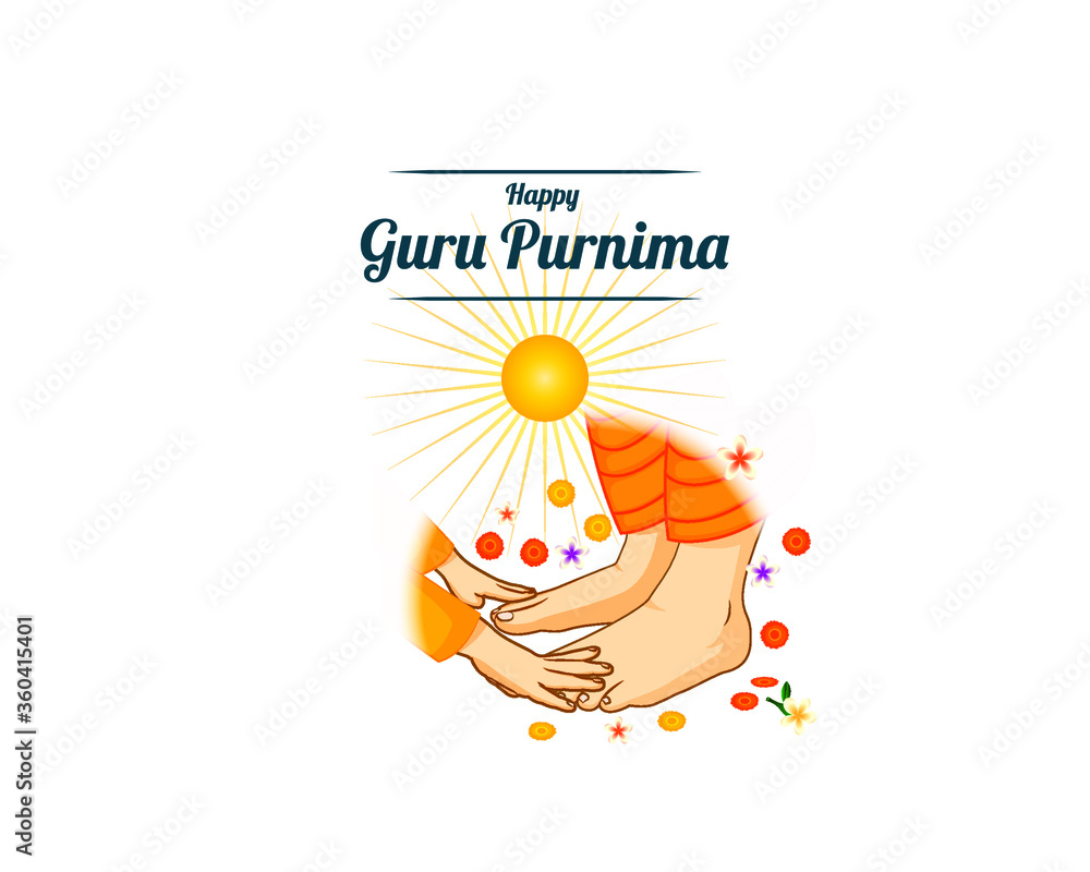 VECTOR ILLUSTRATION FOR INDIAN FESTIVAL GURU PURNIMA WRITTEN TEXT MEANS ...