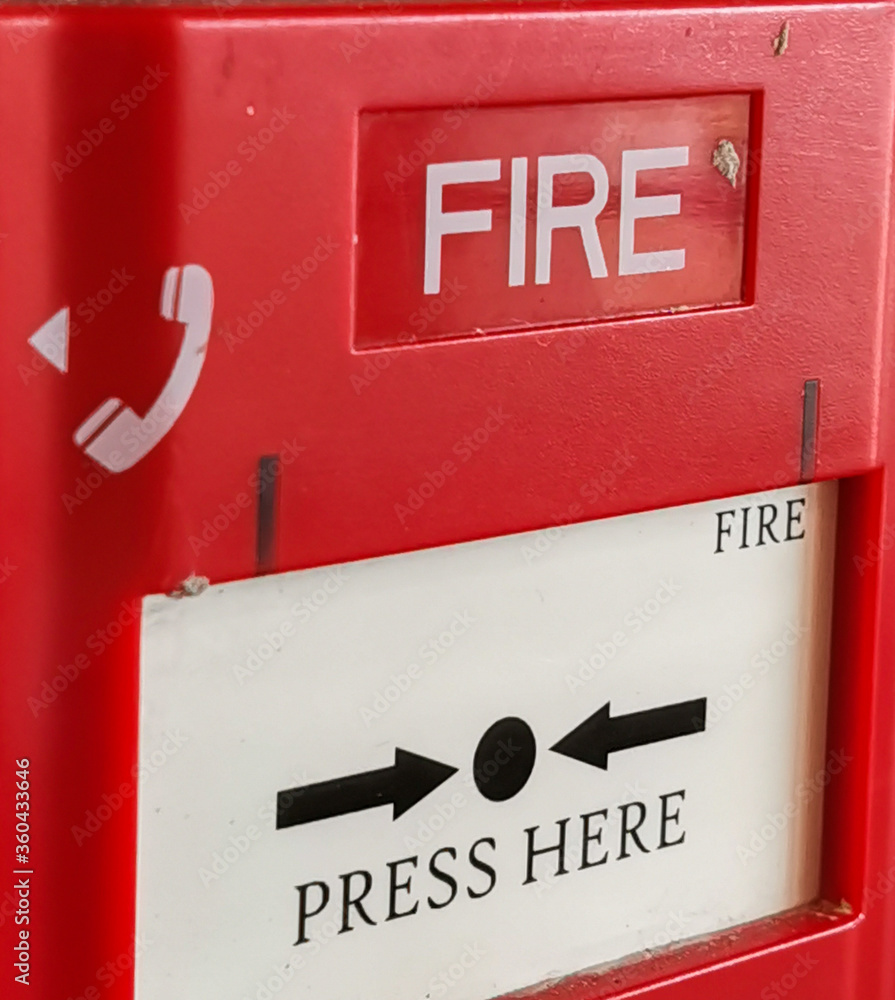 This is an image of fire alarm trigger Stock Photo | Adobe Stock