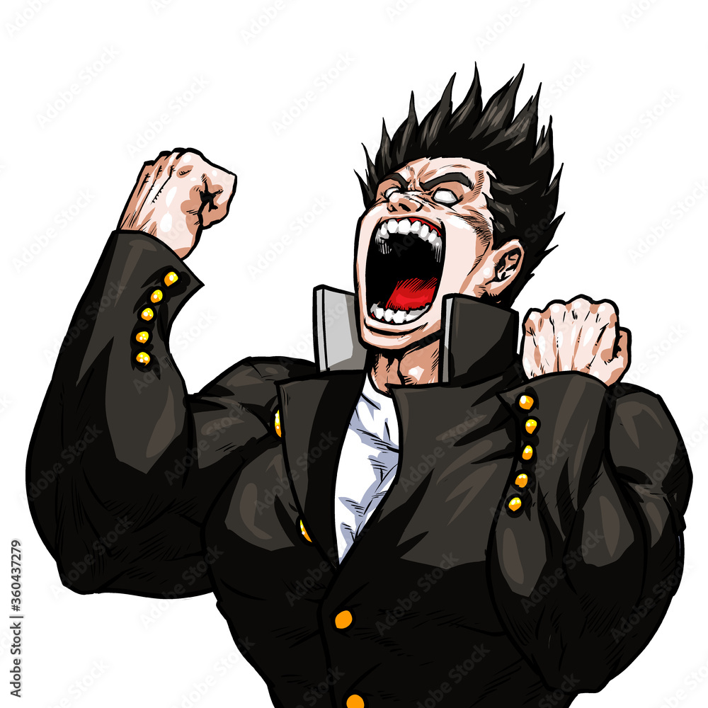 Guts, fake hair, flirtation, screaming, screaming, gag, cartoon, muscle ...