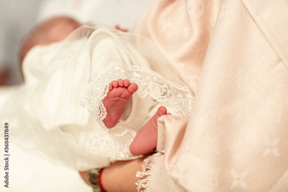 Baptism ceremony in Church. The sacrament of baptism Stock Photo ...