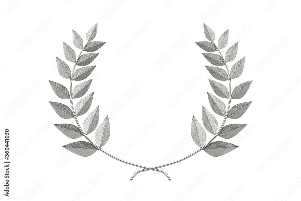 Silver Laurel Wreath Winner Award. 3d Rendering Stock Photo | Adobe Stock