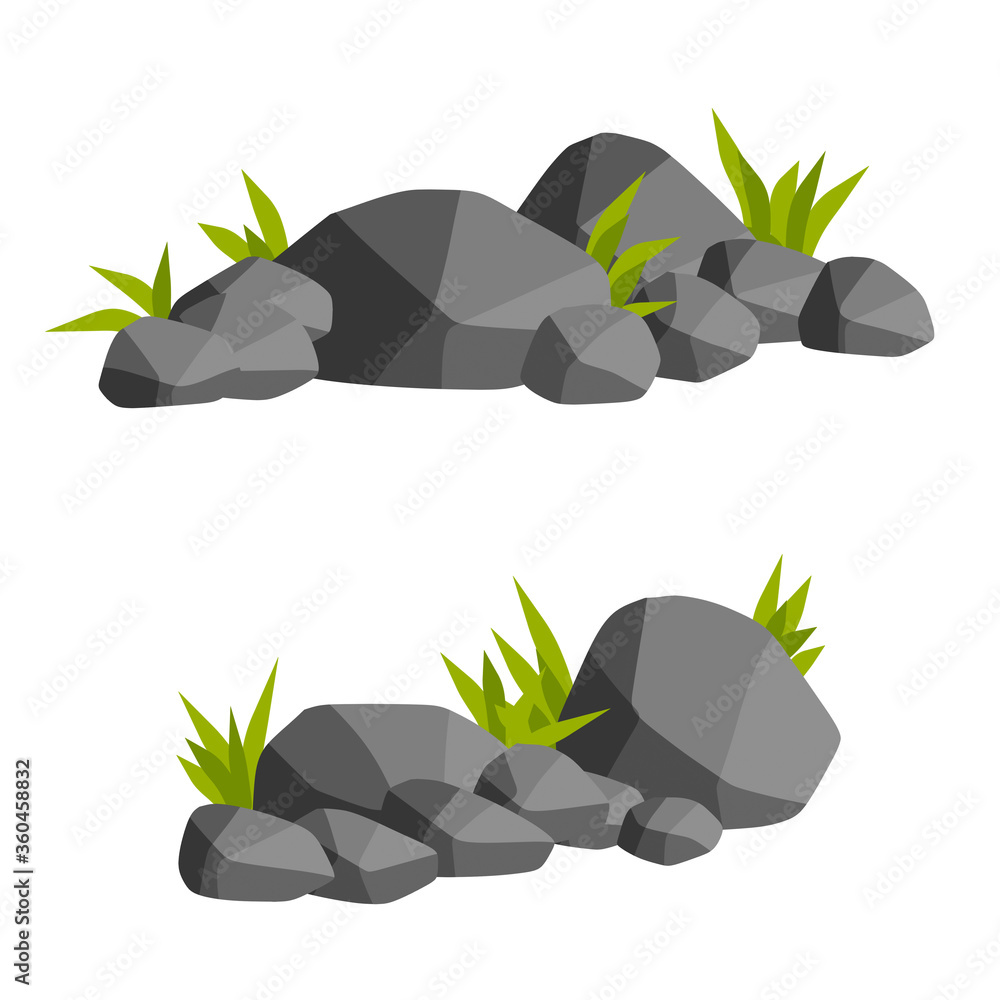 Stones for the background of natural landscape. Element of mountain and ...