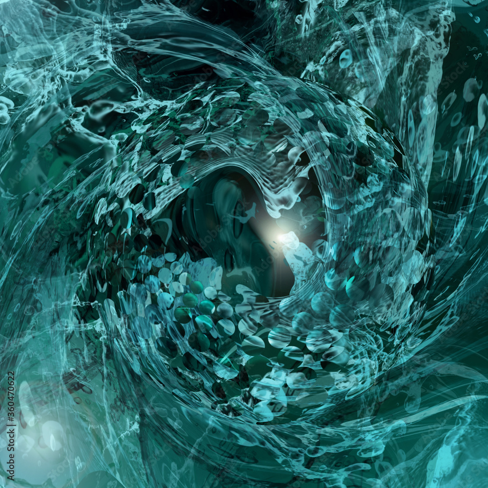 Seamless abstract background design of water and glass form in ...