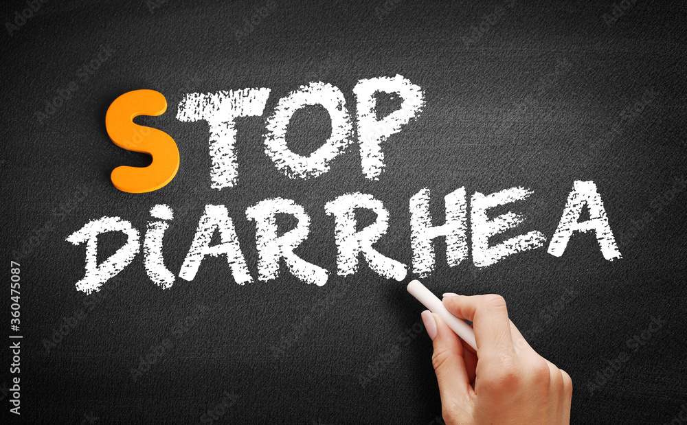 Stop Diarrhea text on blackboard, concept background Stock Photo ...