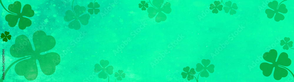 Good luck background banner panorama template - Abstract green texture ...