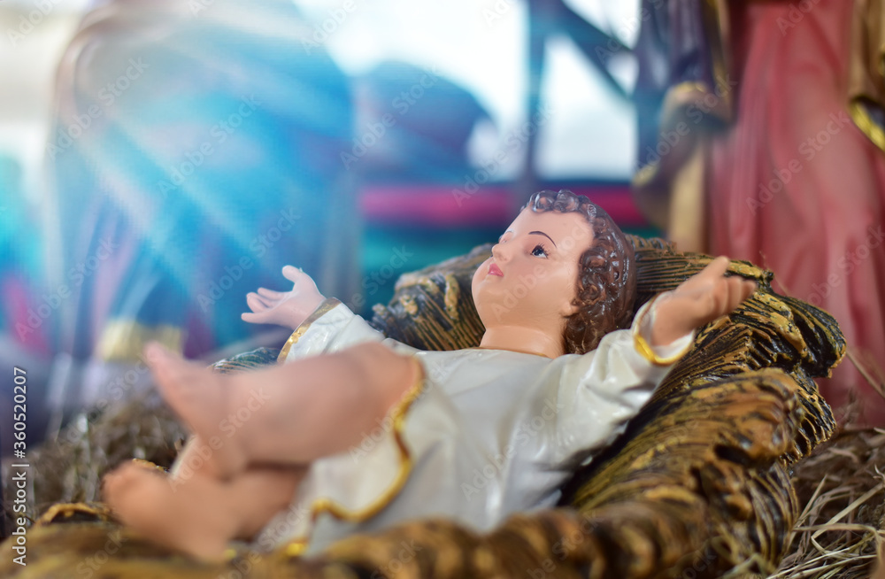 Statuettes of baby Jesus,The birthday of Jesus is a statuette of Maria ...