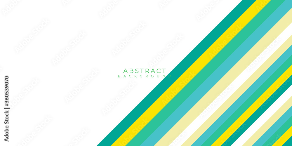 Modern yellow and green design template for poster flyer brochure cover ...