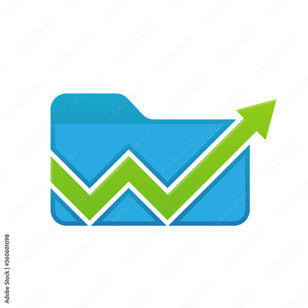 check file logo with a combination of folders and checklist symbols, it ...