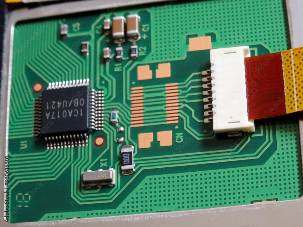 An electronic circuit for information this is a type of touchpad bottom ...