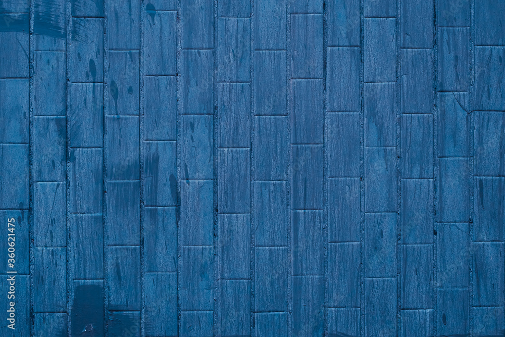 Blue tile background with paint stains, dark wall texture in bathroom ...