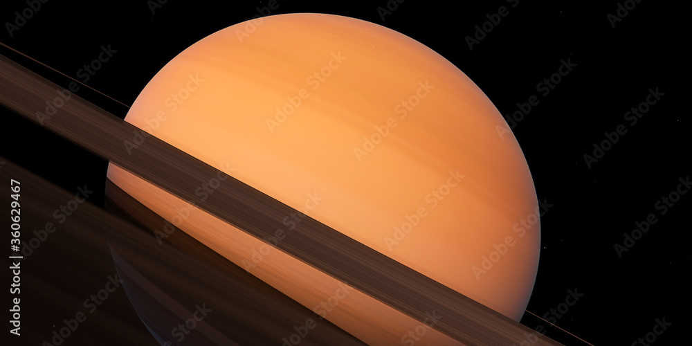 Here is Saturn, one of the biggest object of our solar system, orbiting ...