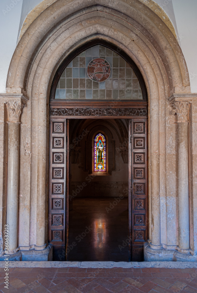 Veroli, Frosinone, Lazio. The abbey of Casamari. It is one of the most ...