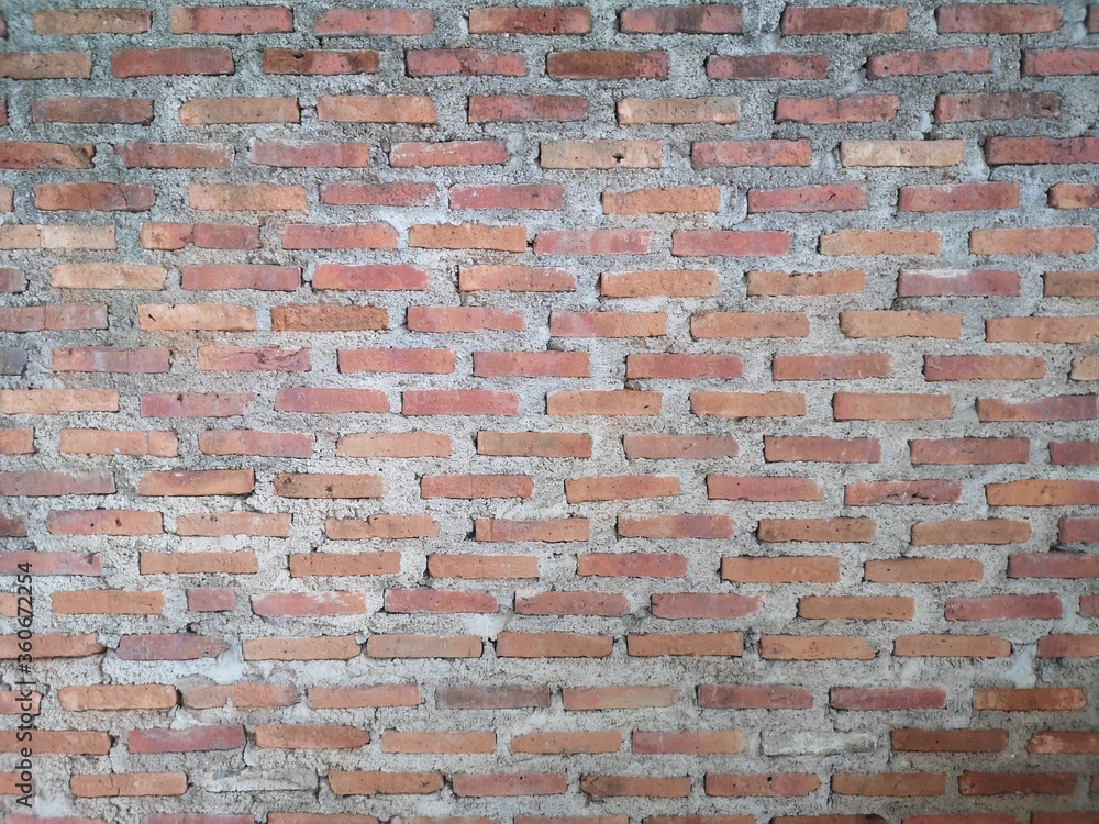 old red brick block strack wall surface texture material background ...