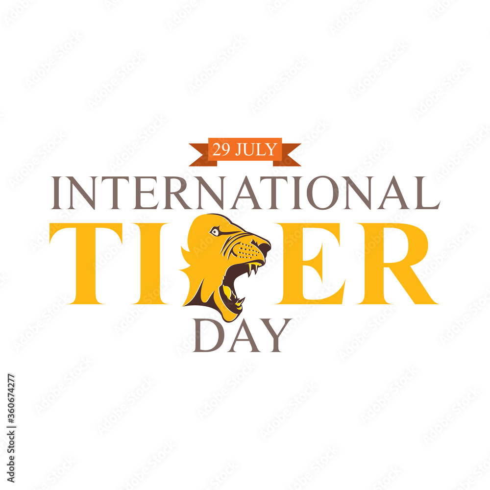 international tiger day poster design Stock Vector | Adobe Stock