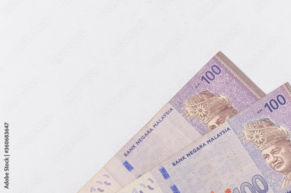 Malaysia Currency (MYR) Ringgit Malaysia bank note. Close up on money ...