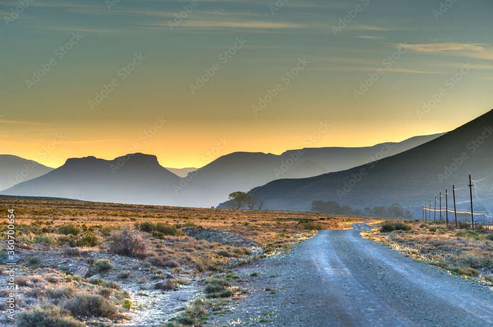 TANKWA KAROO NATIONAL PARK. View west towards Calvinia from the Tankwa ...
