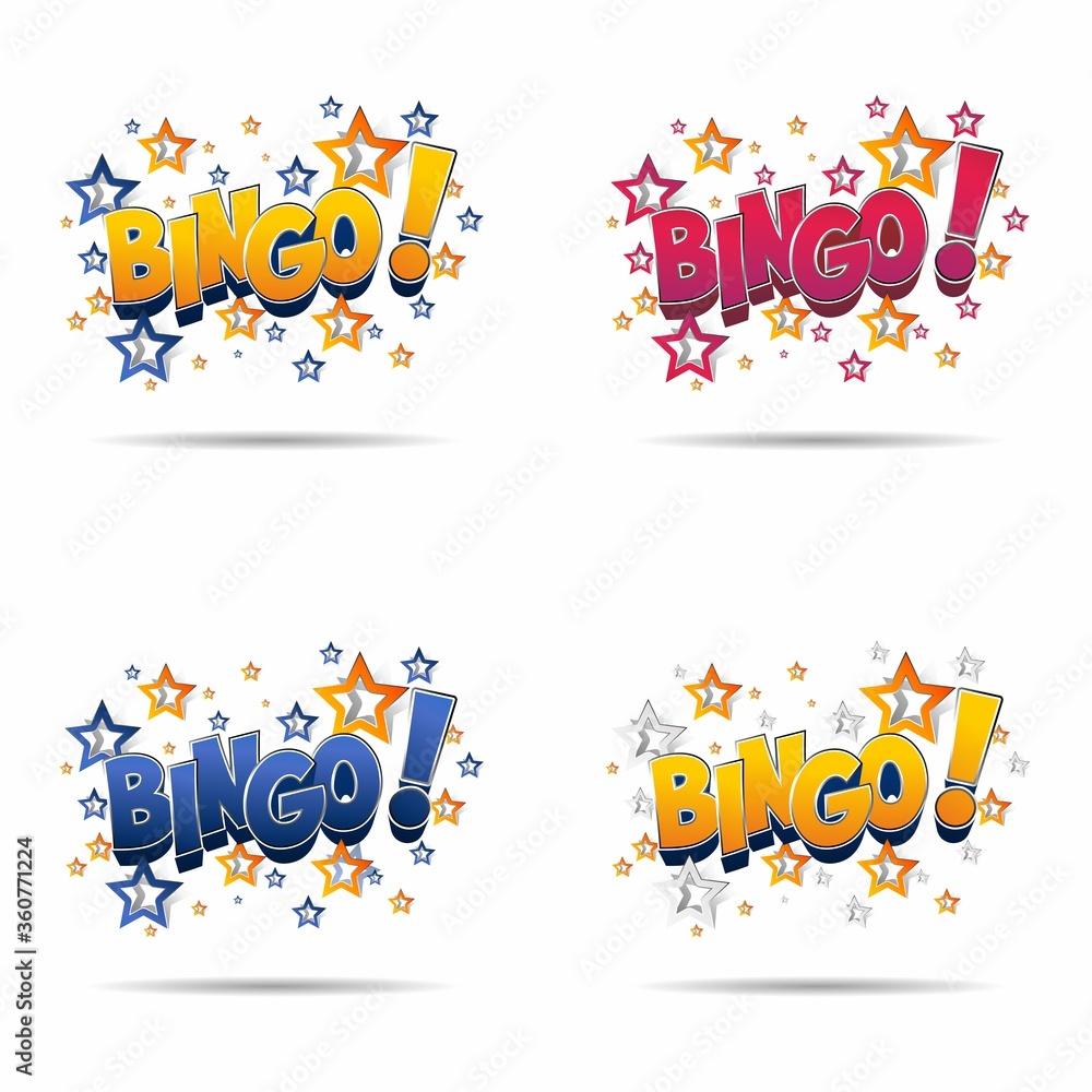 Bingo lottery balls and bingo cards concept vector illustration Stock ...