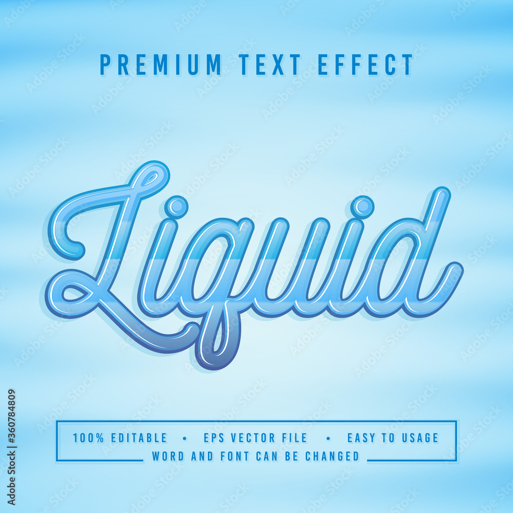 decorative liquid Font and Alphabet vector Stock Vector | Adobe Stock