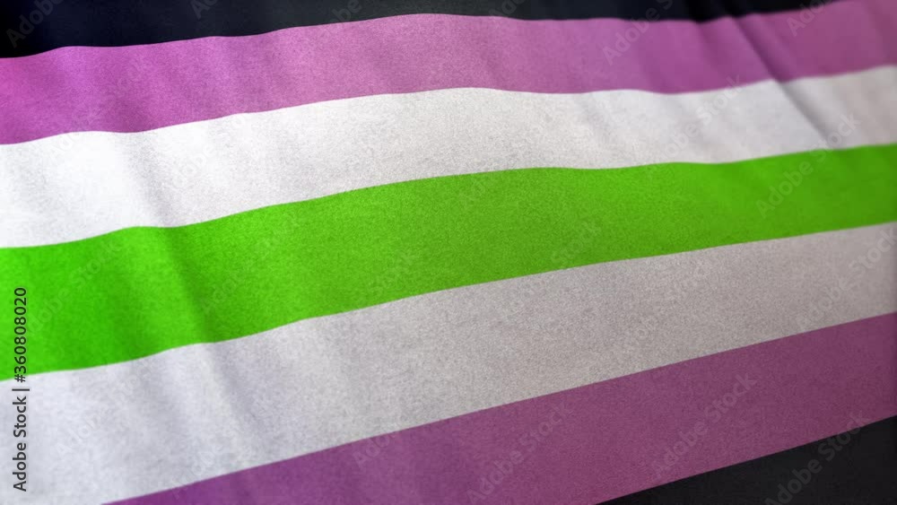 Seamlessly looping 3D animation of Agender Girl Pride Flag ...