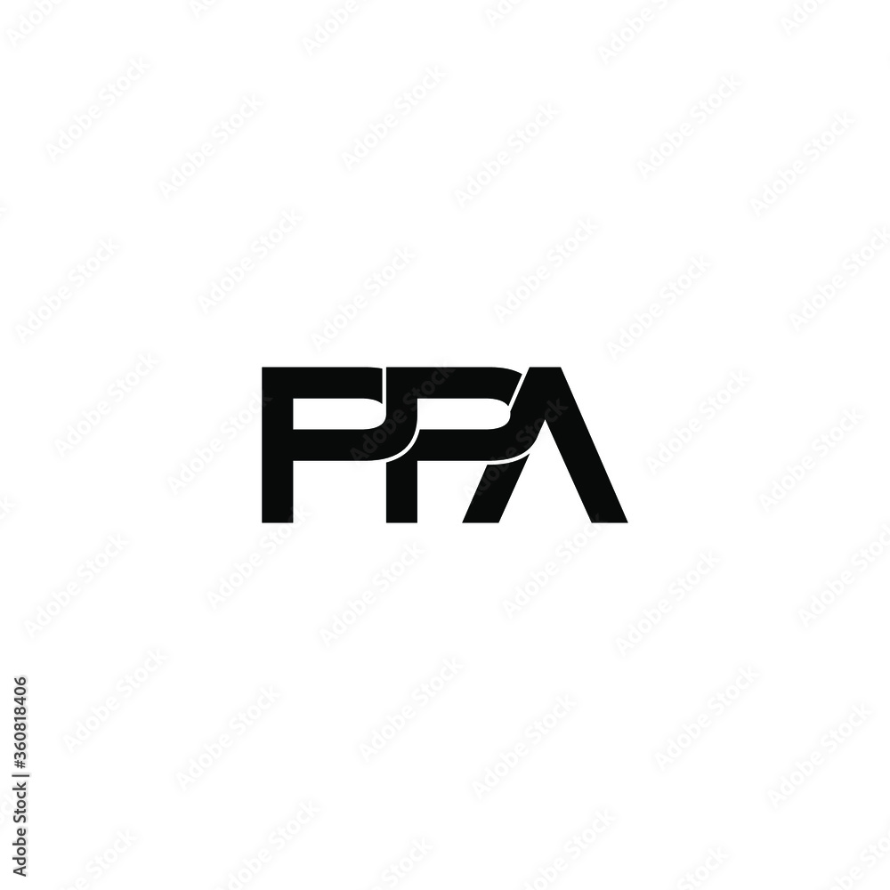 ppa letter original monogram logo design Stock Vector | Adobe Stock