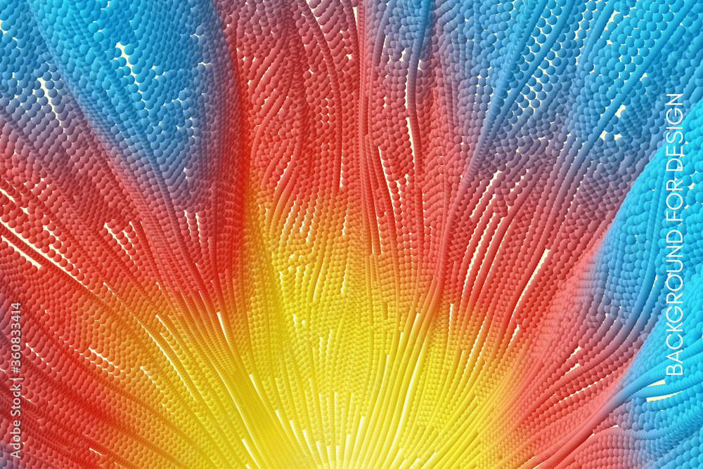 Liquid paint abstraction. Art design. Texture with dynamic particles ...