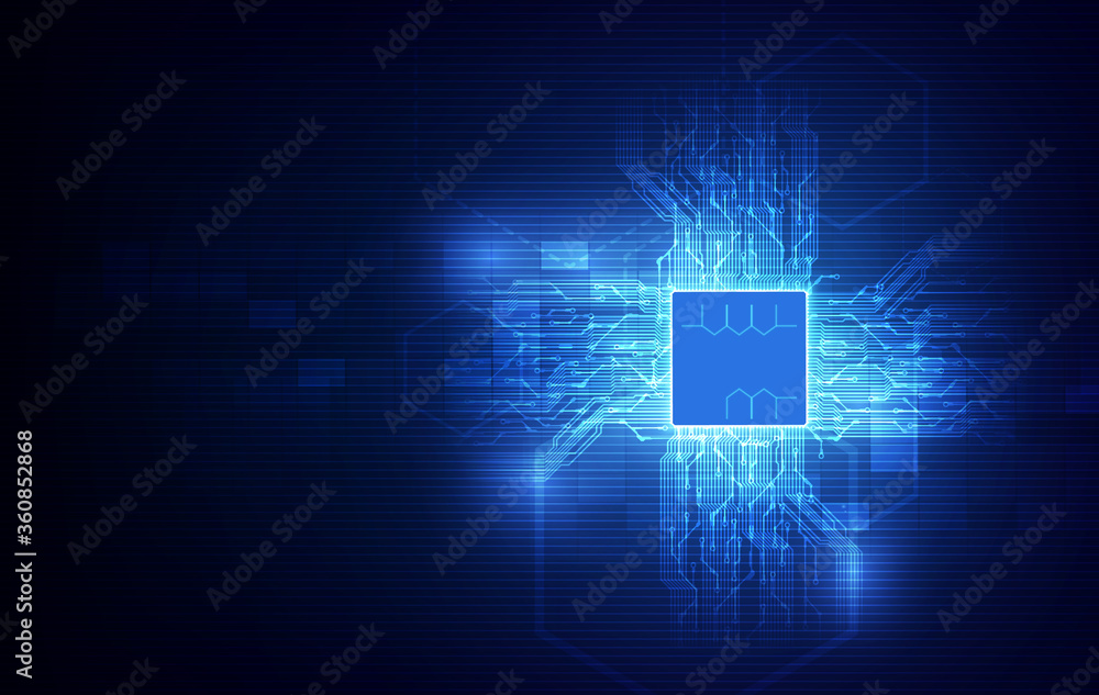 Abstract technology chip processor background circuit board and html ...