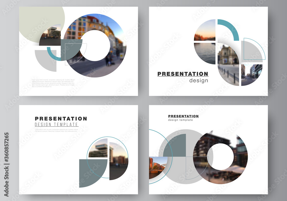 Vector layout of the presentation slides design business templates ...