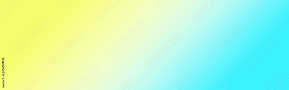Gradient turquoise white and yellow background colors, colorful smooth ...