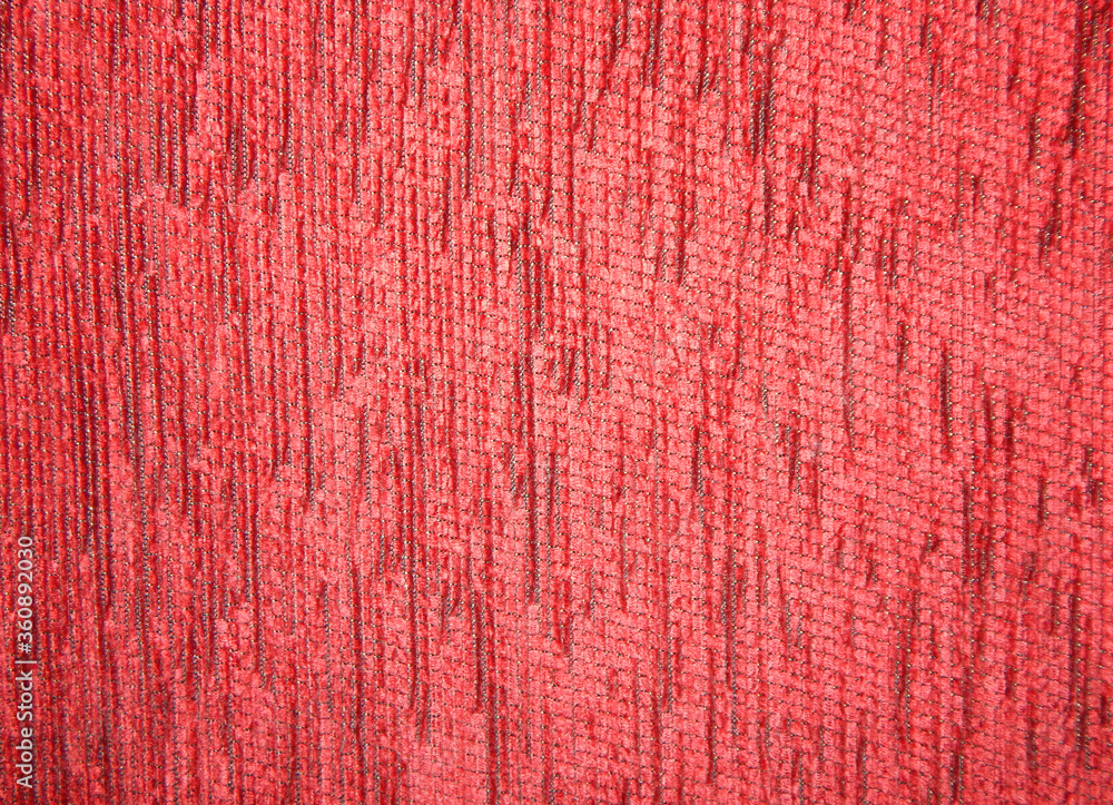 Texture of a red fabric cover for furniture with copy space Stock Photo ...