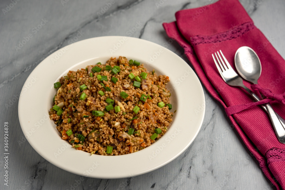 Fiber and Iron Rich Foxtail Millet Fried Rice Stock Photo | Adobe Stock