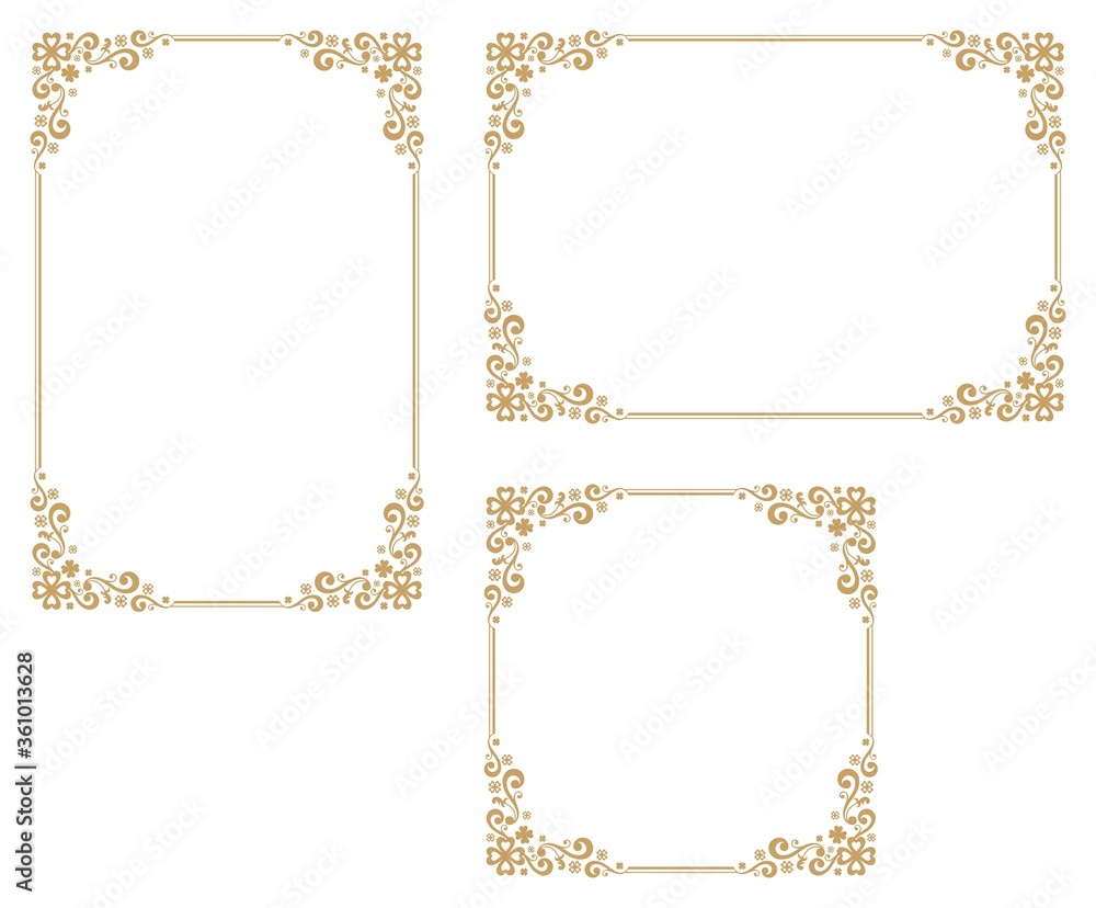four-leaf clover-themed background. A frame that gave a change in size ...