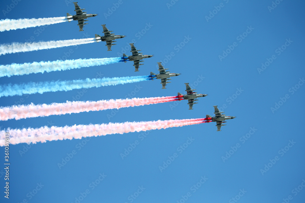 MOSCOW, RUSSIA - June 24, 2020: Victory Parade -75. Red Square. Aerial ...