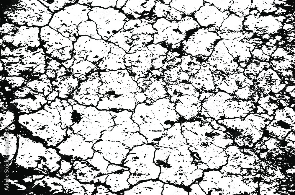 Dry soil texture. Cracks background. Grunge texture. Grunge black and ...