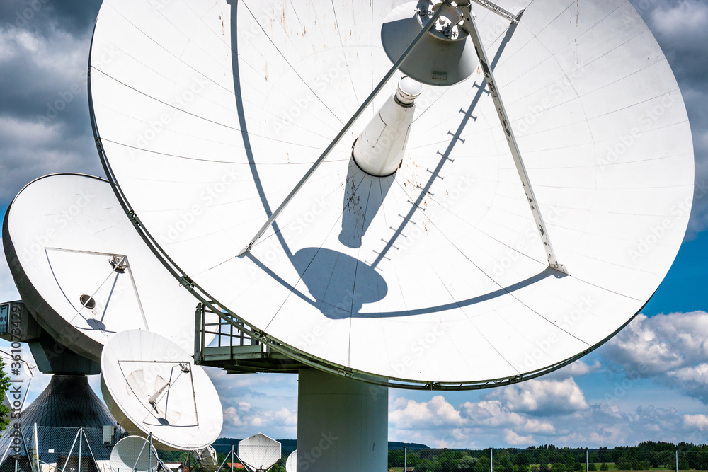 satellite earth station Stock Photo | Adobe Stock