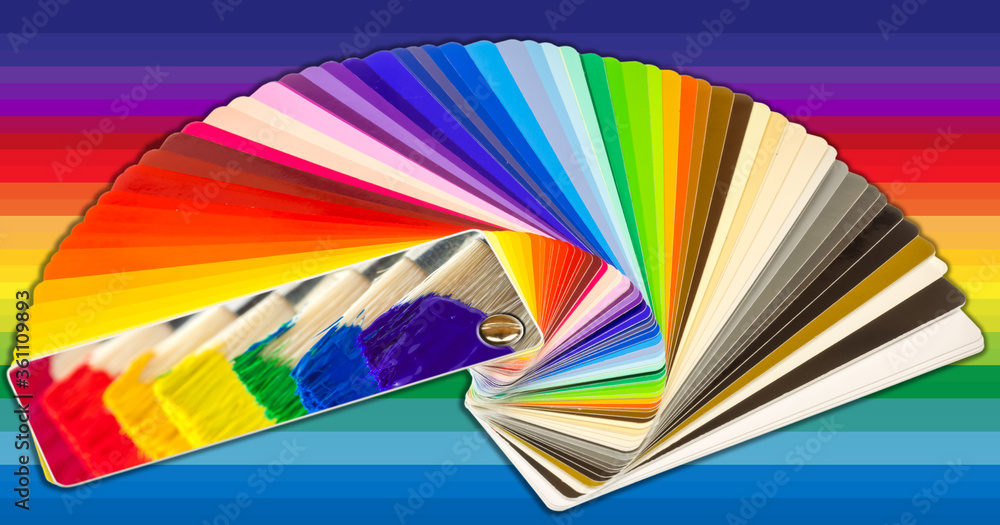 rainbow color palette Stock Photo | Adobe Stock