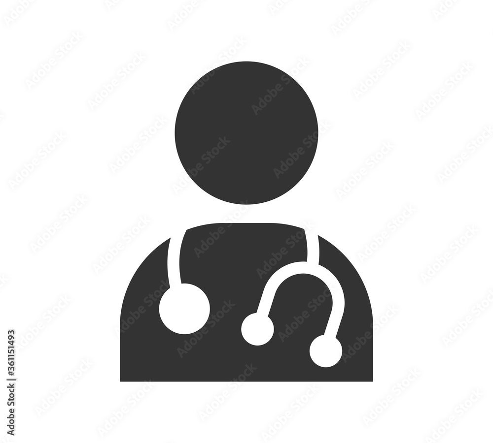Doctor icon.Physician doctor / family doctor - a provider of patient ...