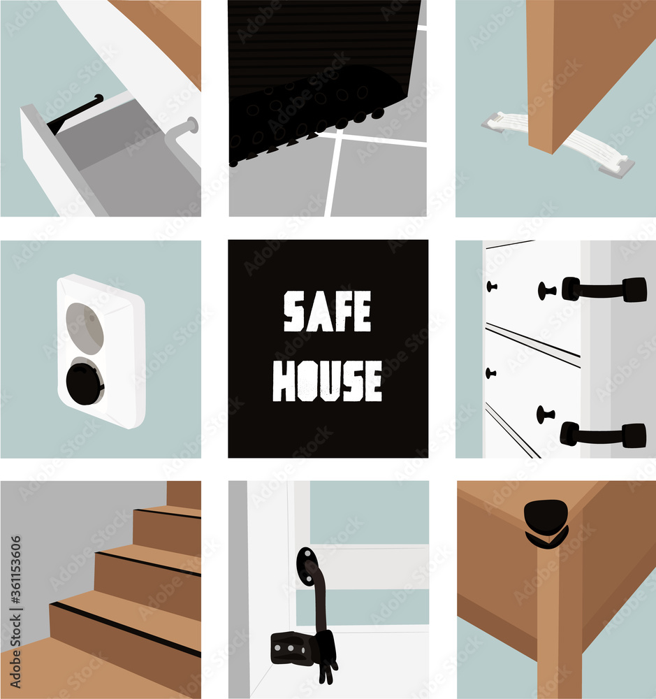 Safe home. Various devices for the safety of children and animals at ...