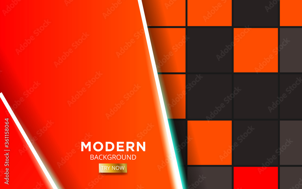 luxury premium orange abstract overlay layers background banner ...