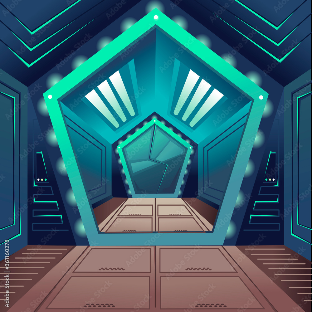 Inside A Cartoon Space Shuttle