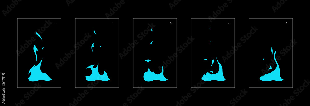 Water explosion effect. Explosion animation effect. Animation sprite ...