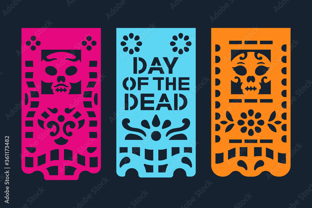 Dia de los muertos mean Day of the Dead celebration. Traditional ...