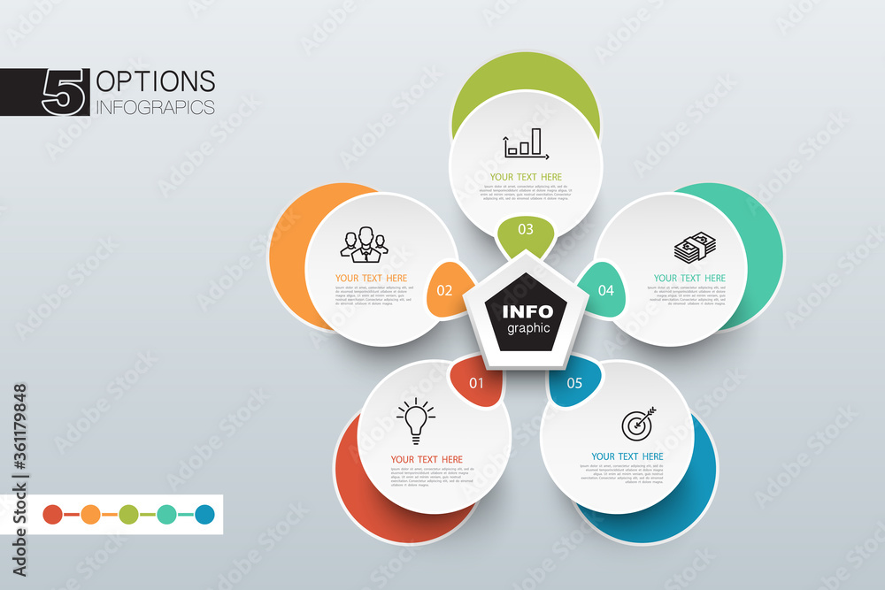 Infographic diagram icon template for business, presentation, web ...