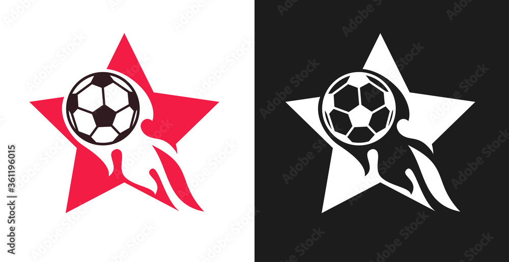 Logo, badge or label for football sport. Design templates emblem for ...
